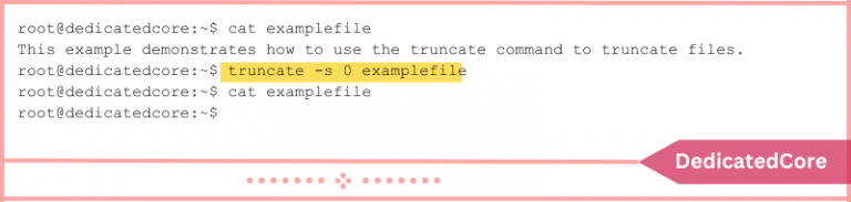 How to Truncate File in Linux